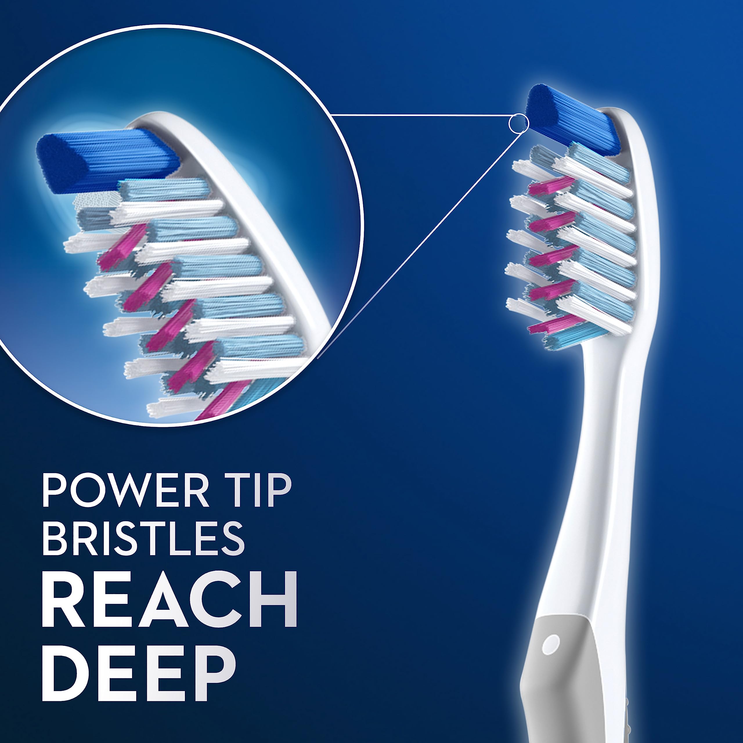 Oral-B CrossAction Deep Reach Manual Toothbrush, Soft, 2 count