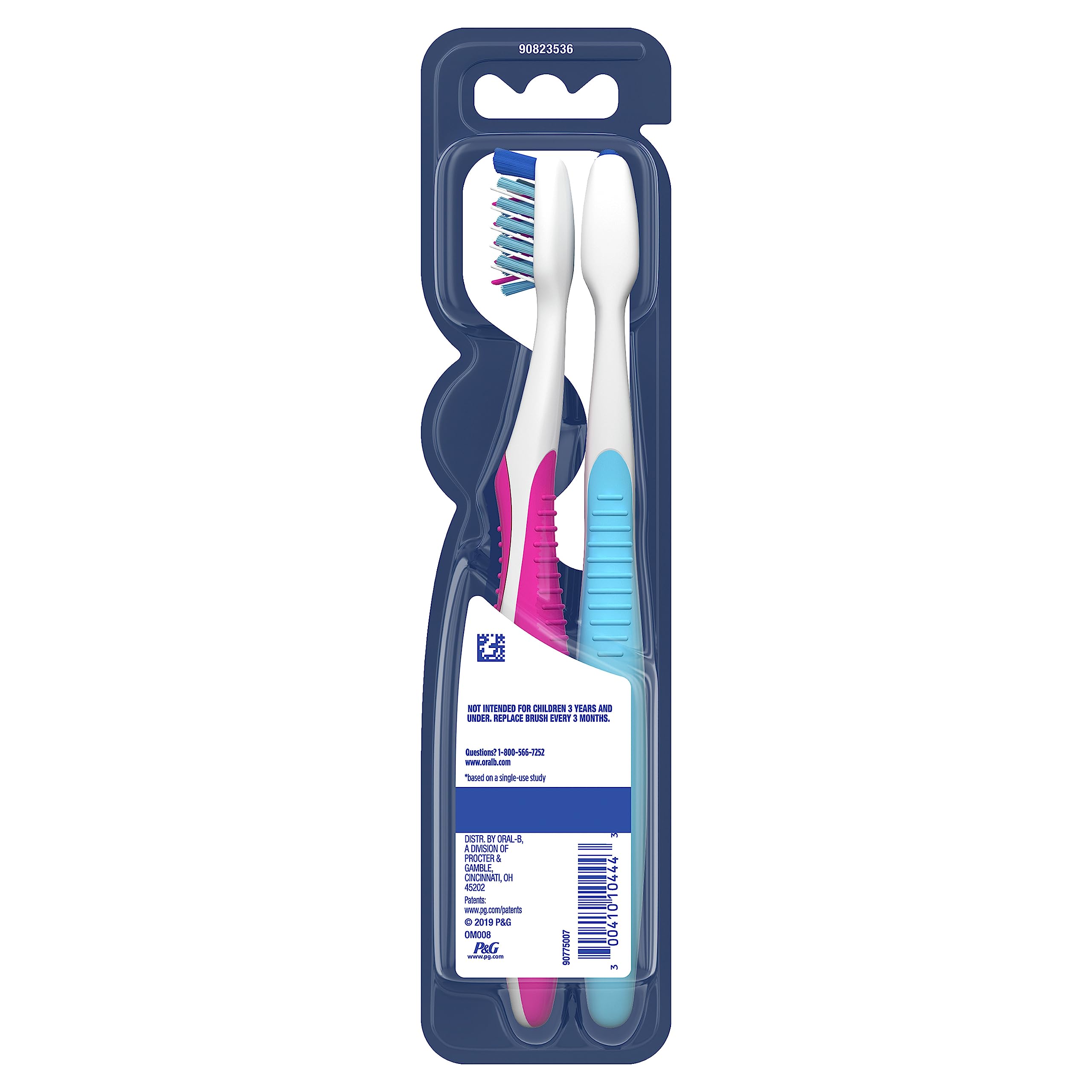 Oral-B CrossAction Deep Reach Manual Toothbrush, Soft, 2 count