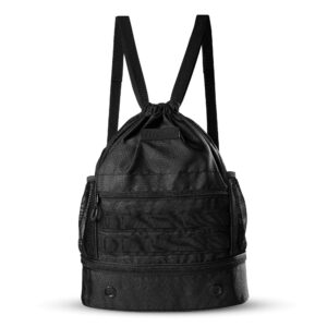 fitdom gym backpack, drawstring backpack, workout bag, draw string back bag, gym bags for men, workout backpack, gym bag backpack, sackpack, gym backpack with shoe compartment, cinch bags drawstring