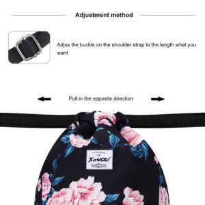 XEYOU Drawstring Sports Backpack Lightweight Gym Yoga Sackpack Shoulder Rucksack Casual Outdoor Daypack for Women and Men