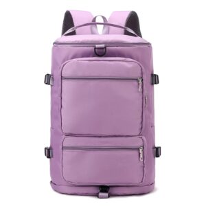 lierwoi travel backpack for women men, waterproof gym backpack with shoe compartment and wet and dry separation bag