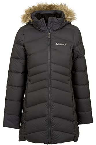 MARMOT Women's Montreal Mid-Thigh Length Down Puffer Coat, Dark Steel,Medium