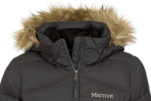 MARMOT Women's Montreal Mid-Thigh Length Down Puffer Coat, Dark Steel,Medium