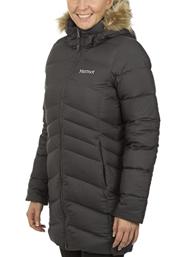 MARMOT Women's Montreal Mid-Thigh Length Down Puffer Coat, Dark Steel,Medium