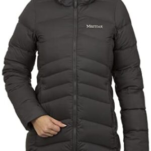 MARMOT Women's Montreal Mid-Thigh Length Down Puffer Coat, Dark Steel,Medium