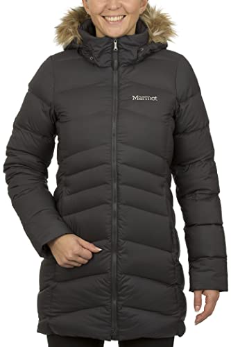 MARMOT Women's Montreal Mid-Thigh Length Down Puffer Coat, Dark Steel,Medium