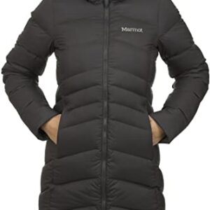 MARMOT Women's Montreal Mid-Thigh Length Down Puffer Coat, Dark Steel,Medium