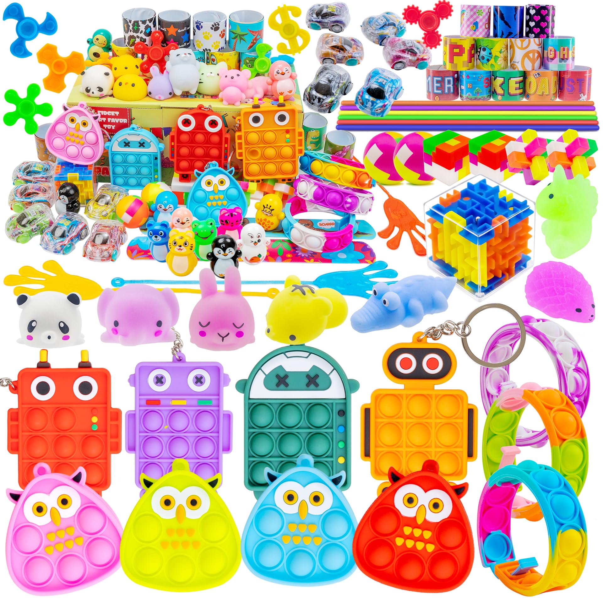 Party Favors Toy for Kids, Pinata Stuffers, Goodie Bags Fillers, Prize Box Toys for Classroom, Treasure Chest, Birthday Party, Carnival Prizes for Boys Girls 4-8-12