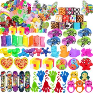 52 pcs party favors for kids 4-8, birthday gift toys, goodie bag stuffers, treasure box carnival prizes, gifts classroom, pinata bags filler boys and girls 8-12