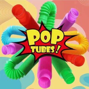 Tuko 24Packs Pop Fidget Tubes Party Favors for kids 1+ Goodie Bags Pinata Stuffers Toys for 1+ Years Old Boy and Girl Gifts,