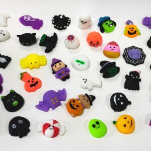 36 Pack Halloween Mochi Squishy,Halloween Party Favors,Classroom prizes,Goody Bag Stuffers