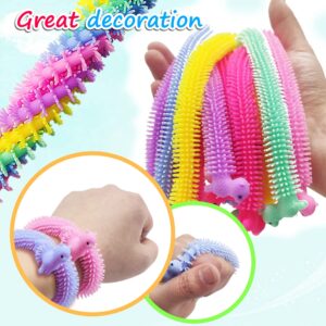 18 Pcs Stretchy String Toys,Alpaca Fidget Sensory Toy,Squeeze Pull Noodles for Boys,Girls,Adults,Party Favors Prizes,Calm Relax