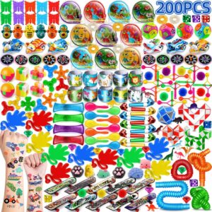 nicknack 200pcs party favors kids goodie bag fillers toy assortment party prizes box for classroom treasure prizes box toys small fidget toy gifts for boys girls