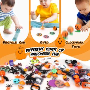 TOY Life Halloween Toys For Kid 138PCS Halloween Toys in Bulk, Halloween Goodie Bag Fillers for Kid, Halloween Prizes for Kid, Halloween Party Favors Halloween Pumpkin Buckets Non Candy Treat for Kid