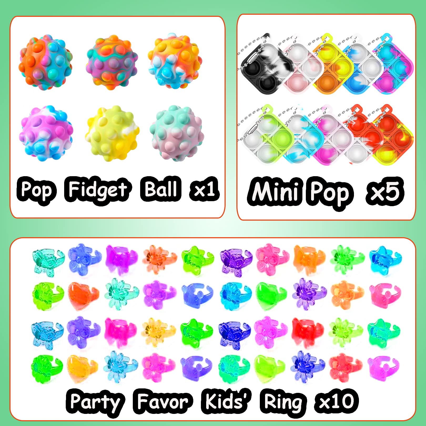 DuoDuoHouse 80 Pcs Party Favors for Kids 3-5 4-8-12,Easter Eggs Fillers, Goodie Bags Treasure Box Fidget Toys For Classroom Rewards, Kids' Party Supplies For Pinata Stuffers, Carnival Prizes