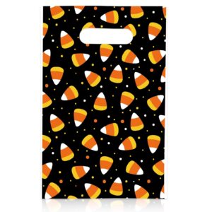 whaline 72pcs halloween trick or treat bags halloween party favor candy bags corn treat bags plastic goodie candy bags gift wrap bags for halloween trick-or-treating event party supplies