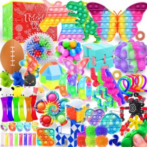 Fidget Toys Set, 80 Pack Sensory Toys Party Favors Kids Autism Autistic Children, Classroom Treasure Box Chest Prizes Pinata Stuffer Gifts Small Mini Bulk Toy Carnival ADHD