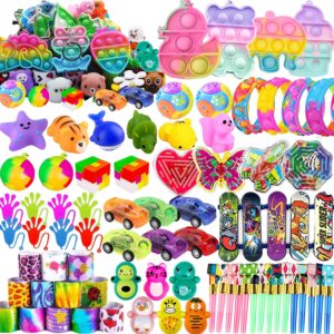 68 pcs party favors for kids, pop fidget treasure box toys for classroom, prizes for kids classroom, goodie bag stuffers, pinata stuffers filler, carnival prizes birthday return gifts for kids 4-8-12