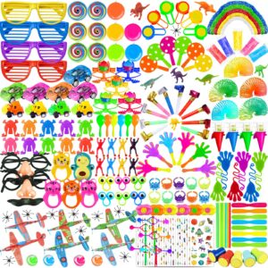 hhobby stars 210 pcs party favors toy assortment for kids,school classroom rewards and carnival prizes, pinata filler toys kids birthday party, bulk treasure box boys girls