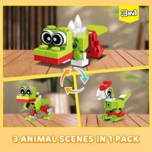 HOGOKIDS Party Favors for Kids 10 Pack - 30 Kinds of Animals Building Blocks Toy Set for Birthday Party Favors Goodie Bags Stuffers Classroom Prizes, Easter Gifts for Boys Girls Ages 4-12+