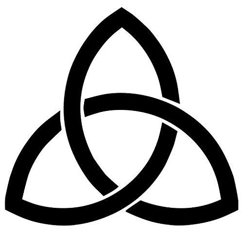 Triquetra Trinity Symbol - Sticker Graphic - Auto, Wall, Laptop, Cell, Truck Sticker for Windows, Cars, Trucks