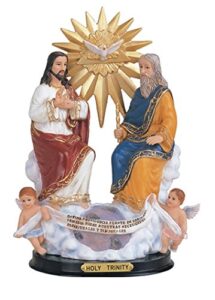 12 inch statue holy trinity father son holy spirit angel jesus christ figurine