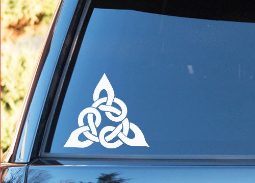 Celtic Knot Trinity Ornate - Vinyl Decal - Car Truck Laptop - Select Size