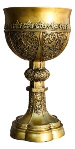 ebros decorative merlin's holy grail the golden cup of life decorative chalice ceremonial cup arthurian legends medieval accent decor