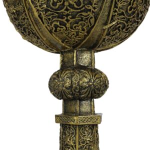 Ebros Decorative Merlin's Holy Grail The Golden Cup Of Life Decorative Chalice Ceremonial Cup Arthurian Legends Medieval Accent Decor