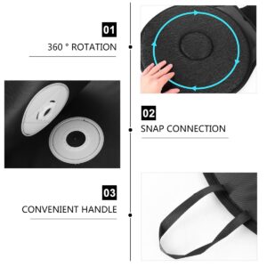 BESPORTBLE Rotating Car Seat Cushion, 360 Degree Swivel Car Seat Cushion Portable Rotating Car Cushion Non Slip Car Mat Protector for Pregnant Women Elderly