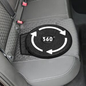 BESPORTBLE Rotating Car Seat Cushion, 360 Degree Swivel Car Seat Cushion Portable Rotating Car Cushion Non Slip Car Mat Protector for Pregnant Women Elderly