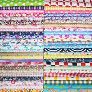 precut fabric squares misscrafts 50pcs 10 x 10 inches cotton fabric bundle quilting charm pack for quilting sewing craft patchwork