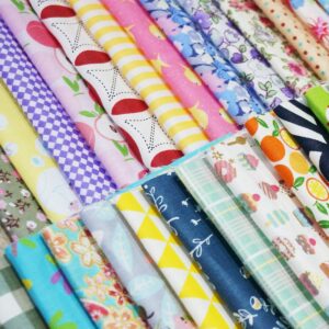 Precut Fabric Squares Misscrafts 50pcs 10 x 10 inches Cotton Fabric Bundle Quilting Charm Pack for Quilting Sewing Craft Patchwork