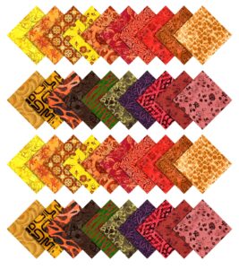 soimoi batik print precut 10-inch cotton fabric quilting squares charm pack diy patchwork sewing craft