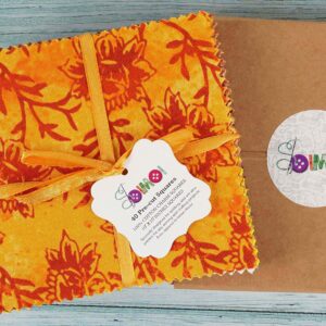 Soimoi Batik Print Precut 10-inch Cotton Fabric Quilting Squares Charm Pack DIY Patchwork Sewing Craft