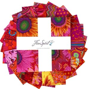 kaffe fassett classics plus vineyard layer cake 42 10" fabric squares for free spirit fabrics