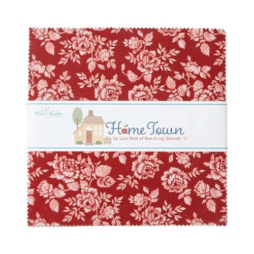 Lori Holt Home Town 10" Stacker 42 10-inch Squares Layer Cake Riley Blake Designs 10-13580-42