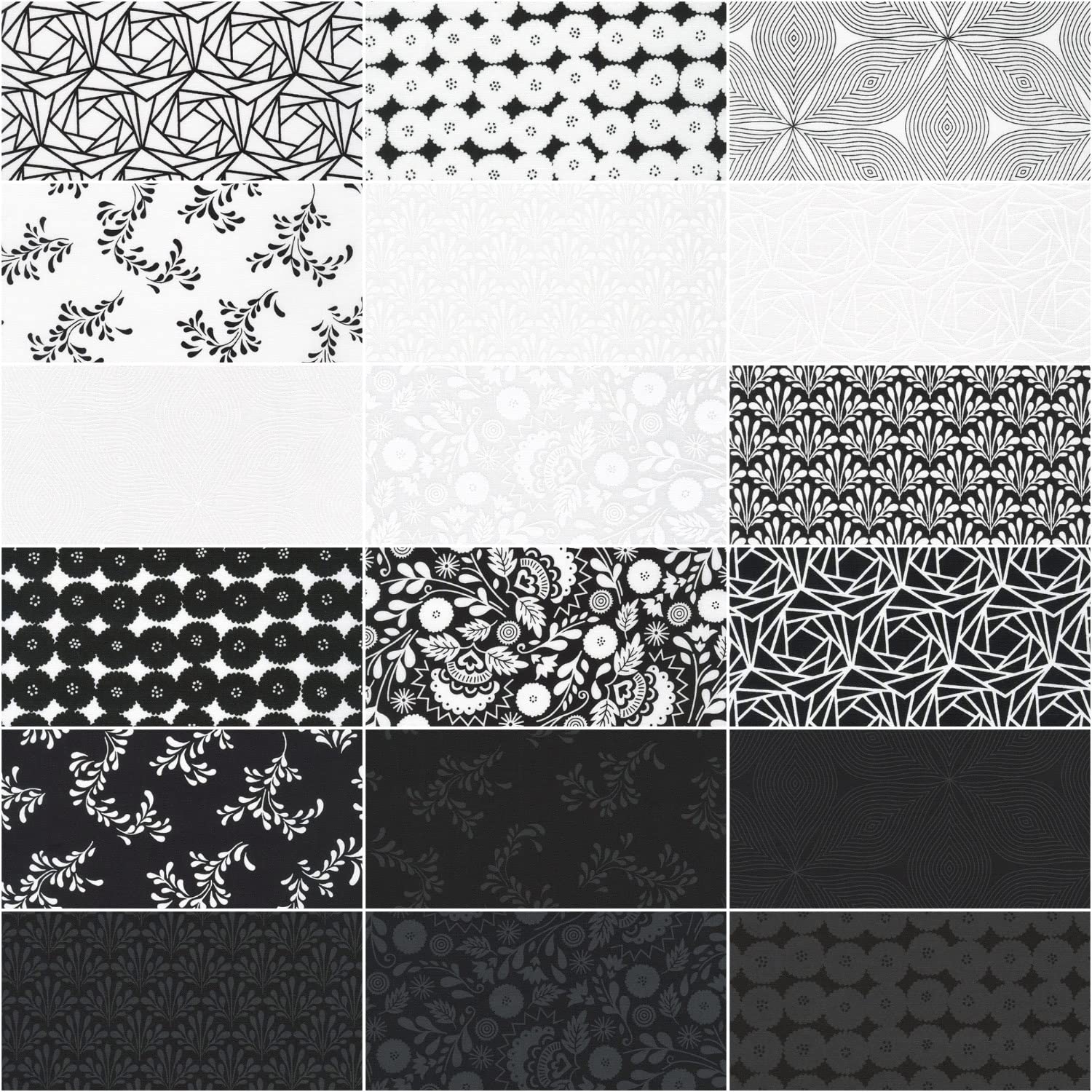 Jardin Noir Ten Square 42 10-inch Squares Layer Cake Robert Kaufman Fabrics TEN-1115-42