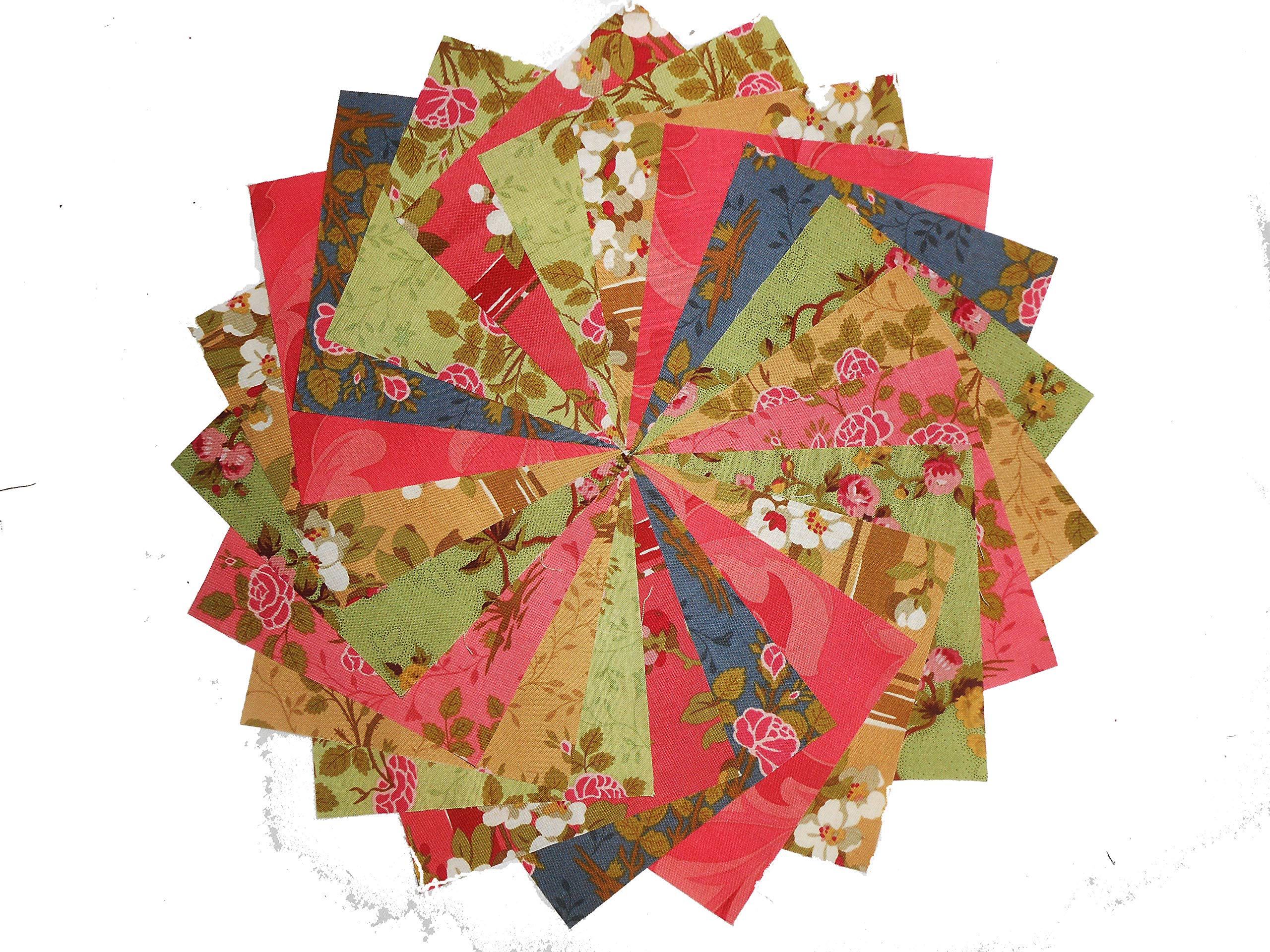 16 10 Inch Garden Gates Quilting Squares Charm Pack by RJR 8 colorways