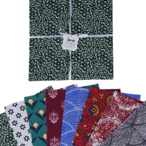 Precut 10-inch Prints Cotton Fabric Bundle Quilting Squares Charm Pack DIY Patchwork Sewing Craft-