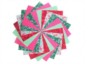 10 10 inch layer cake beautiful asian floral charm pack- 5 diffferent patterns/colors-2 of each