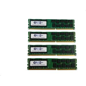 cms 32gb (4x8gb) ddr3 10600 1333mhz ecc registered dimm memory ram upgrade compatible with hp/compaq® proliant dl360p gen8 (g8) ecc reg for server only - b103