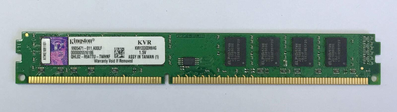 KINGSTON DDR3-1333 4GB KVR1333D3N9/4G DESKTOP RAM 240PI