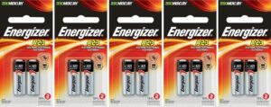 5 x 2 energizer a23 21/23 23a mn21 gp23 12v alkaline garage door opener 10 batteries