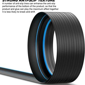 Jin&Bao Universal Garage Door Threshold Seal Strip 20FT Kit, Bottom Waterproof Rubber Weather Stripping Replacement（Blue）