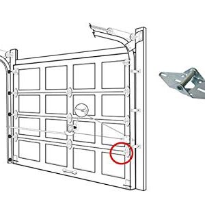 Heavy Duty 14 Gauge Steel #1 Garage Door Hinge with Galvanized Finish - Residential/Light Commercial Garage Door Replacement