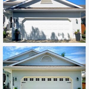 32 Sheets 2 Car Garage Kits Household Easy Installation Magnetic Panels Fake Windows Hardware Decorative (Size 6.14" x 4")