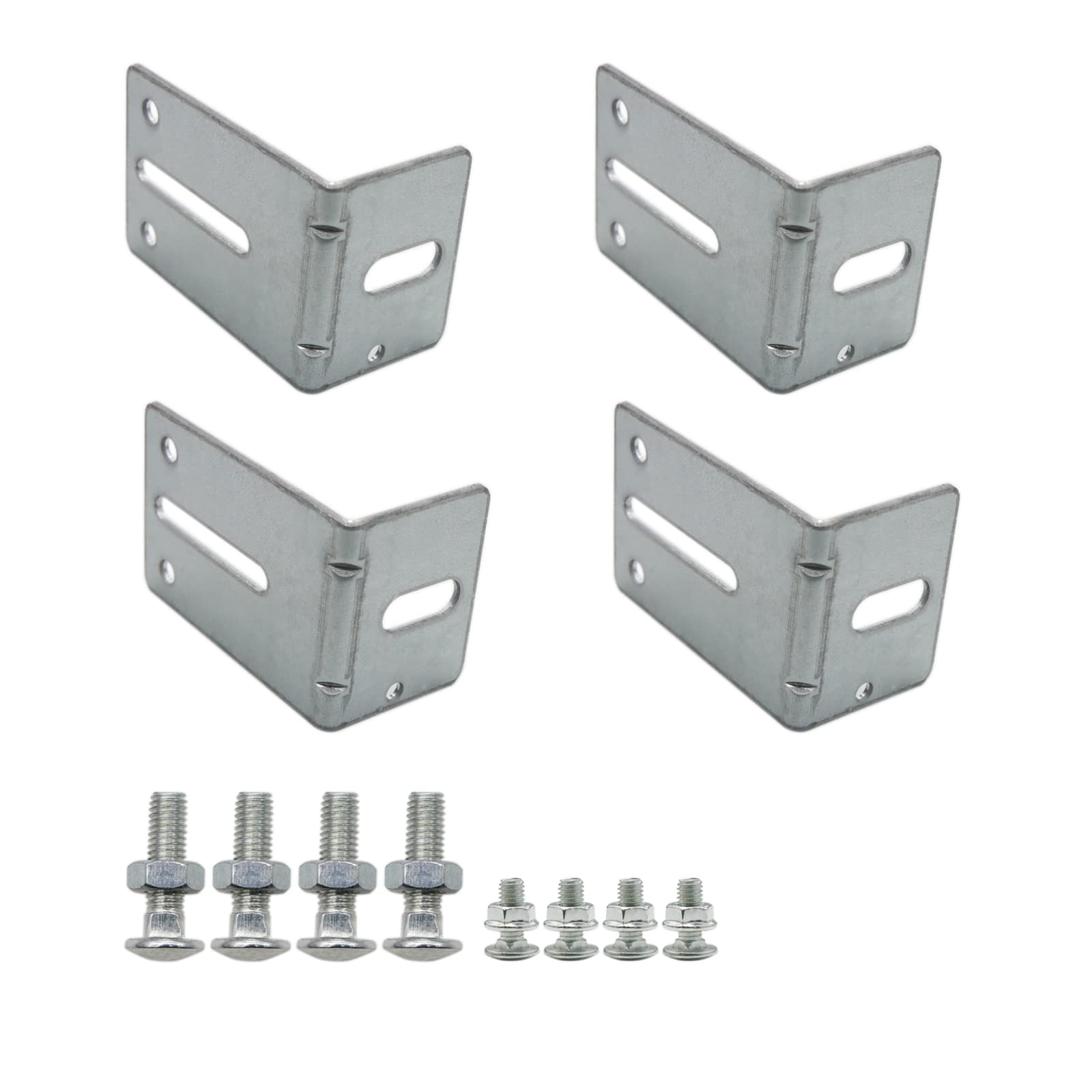 Garage Door Track Jamb Bracket, J6 Heavy Duty Track Bracket with 12 Gauge Steel, Garage Door Parts for Garage Door Reinforcement (4 Pack)