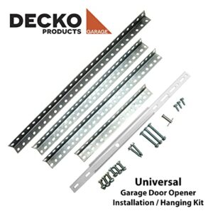 Decko 24999 Universal Garage Door Opener Hanging/Installation Kit Gray