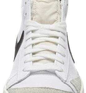 NIKE Men's Basketball Sneaker, White White Black 000, 10